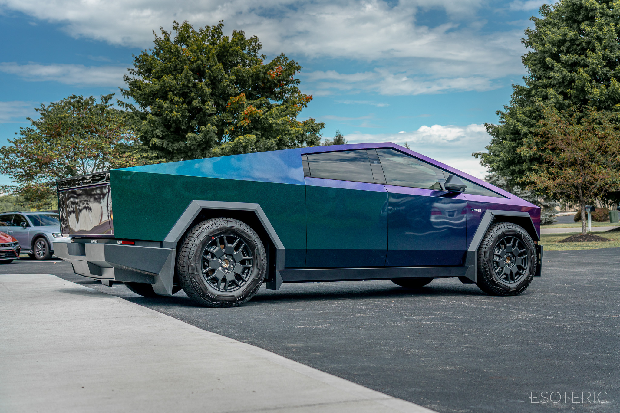 Tesla Cybertruck Wrap in Unicorn's Blood | ESOTERIC