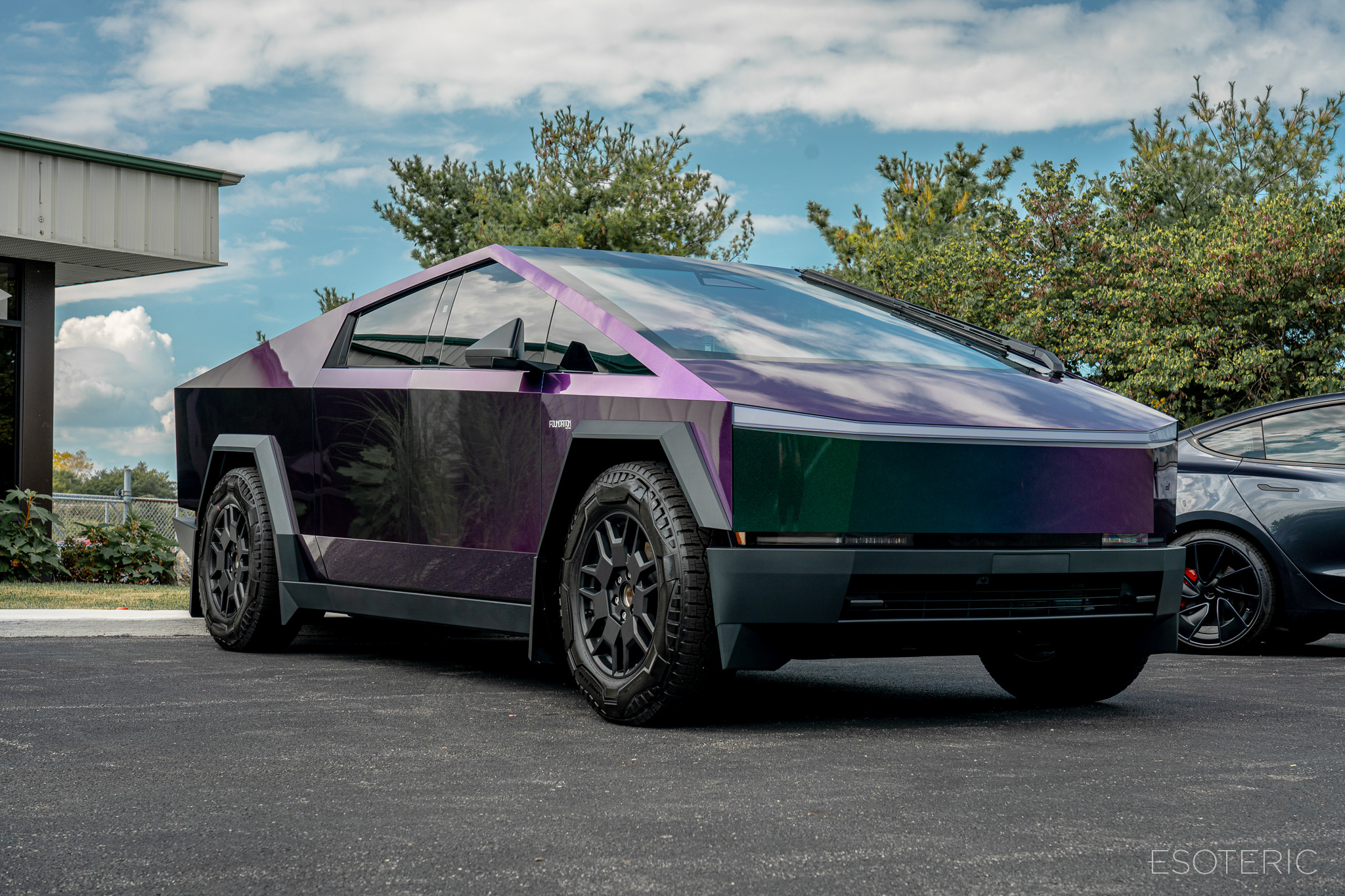 Tesla Cybertruck Wrap in Unicorn's Blood | ESOTERIC